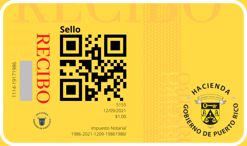 Sellos y Comprobantes – Colegio Notarial de Puerto Rico